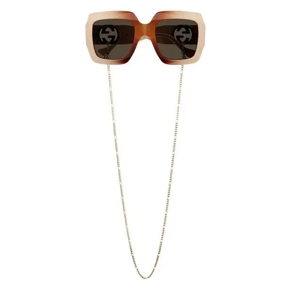 Gucci Square Frame Sunglasses - Brown