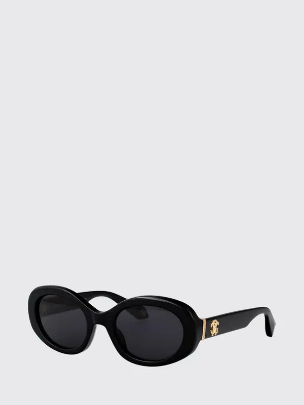 Roberto Cavalli Oval Frame Sunglasses - Black