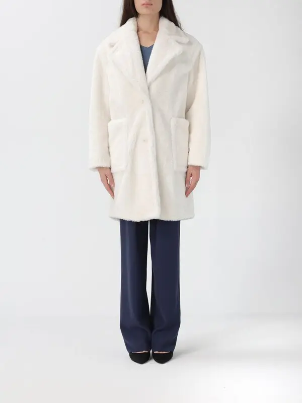 BOSS Fur Coat - White