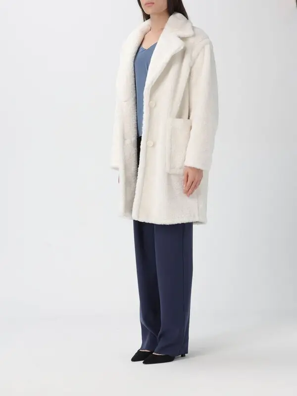 BOSS Fur Coat - White