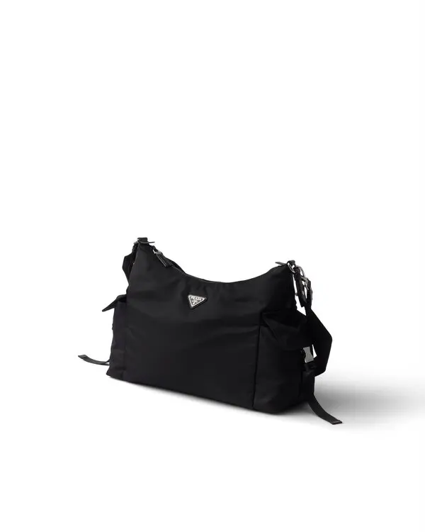 Prada Re-nylon And Leather Bag - Black