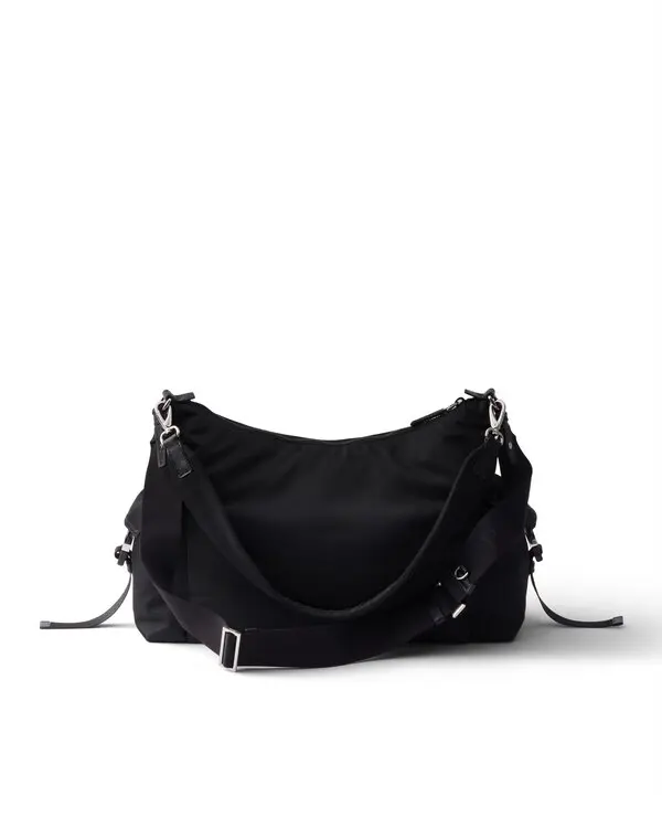 Prada Re-nylon And Leather Bag - Black