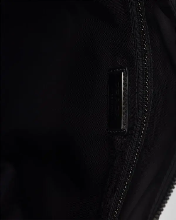 Prada Re-nylon And Leather Bag - Black