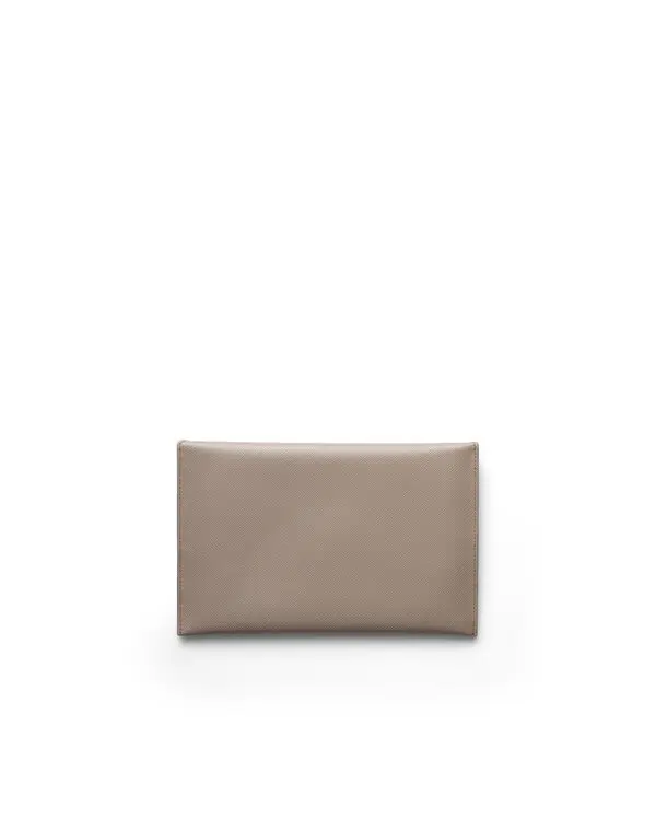 Prada Saffiano Leather Envelope Clutch - Grey