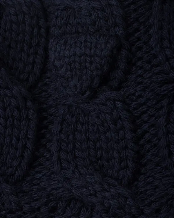Prada Cable-knit Wool Collar - Blue
