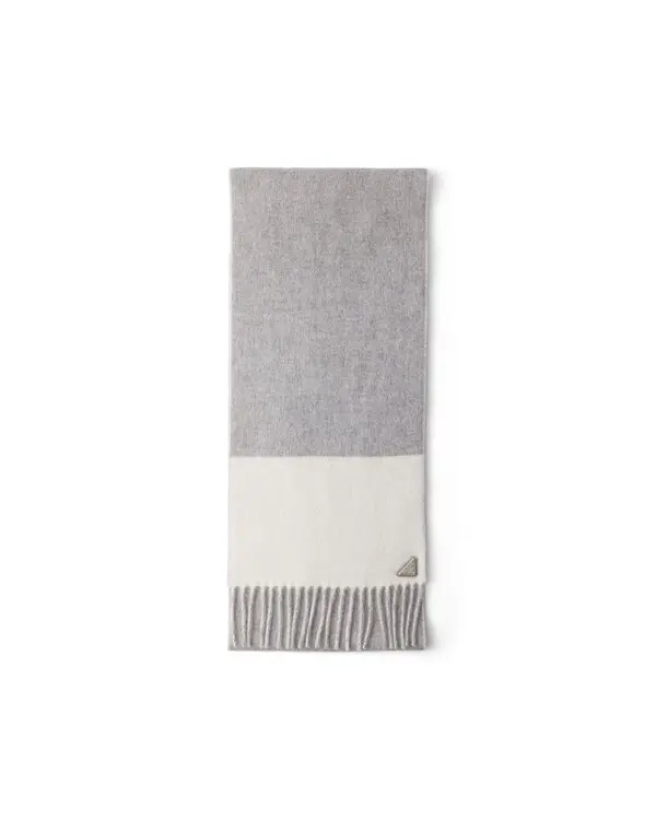 Prada Cashmere Scarf - Grey