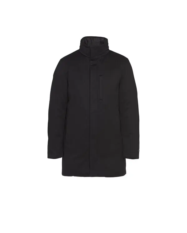 Prada Long Cashmere Puffer Jacket