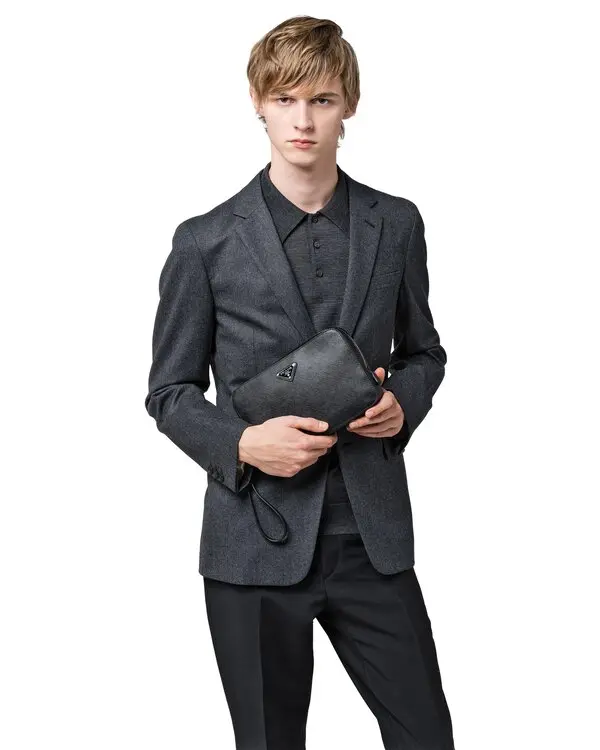 Prada Saffiano Leather Clutch