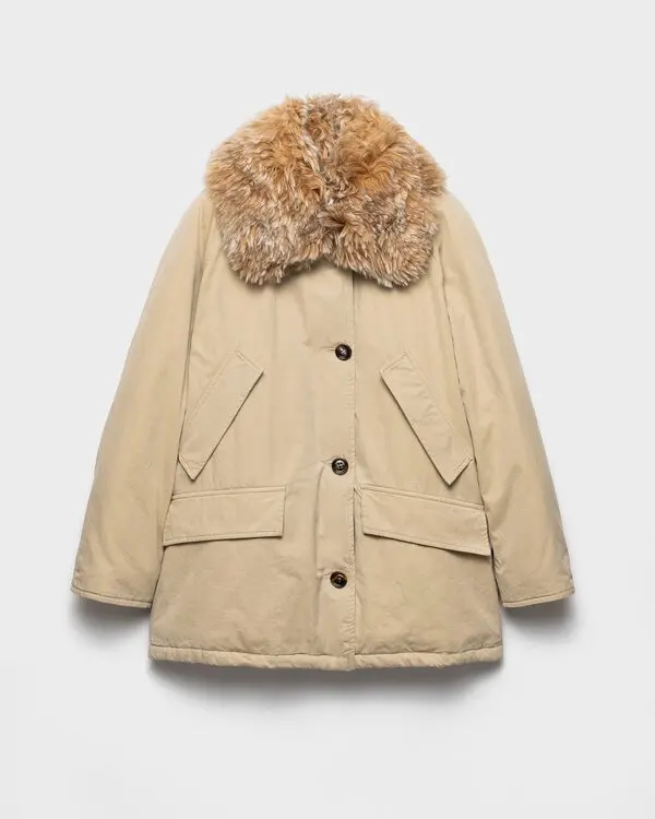 Prada Medium-weight Old Panama Cotton Down Jacket - Cord