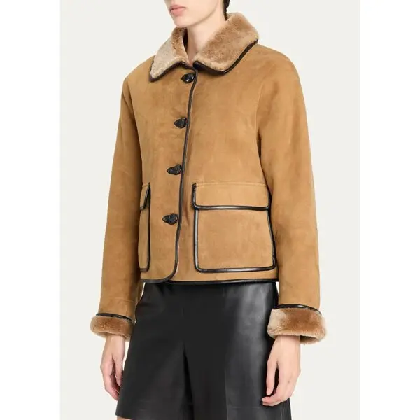 Fleurette Shearling Barn Jacket