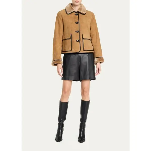 Fleurette Shearling Barn Jacket