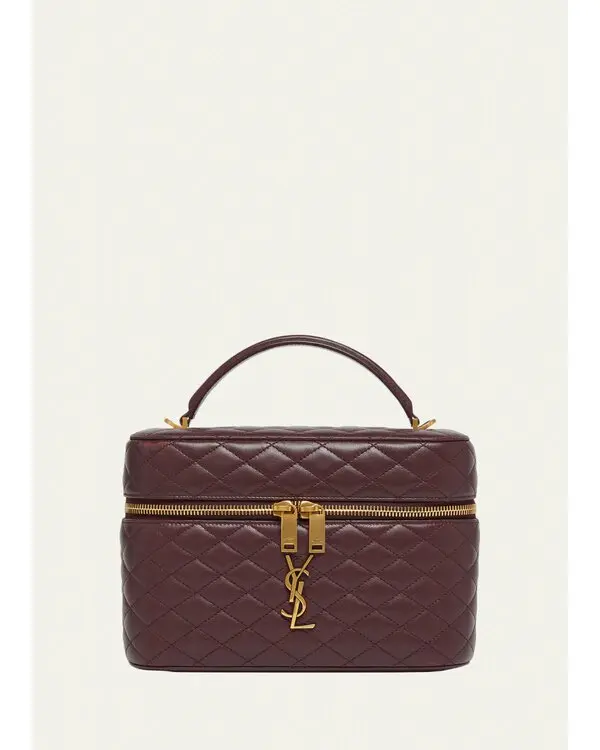 Saint Laurent Gaby Large Vanity Bag - Wine