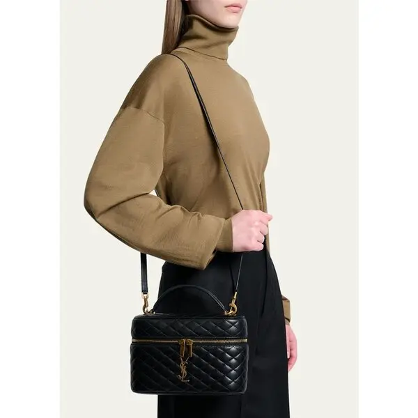 Saint Laurent Gaby Large Vanity Bag - Wine