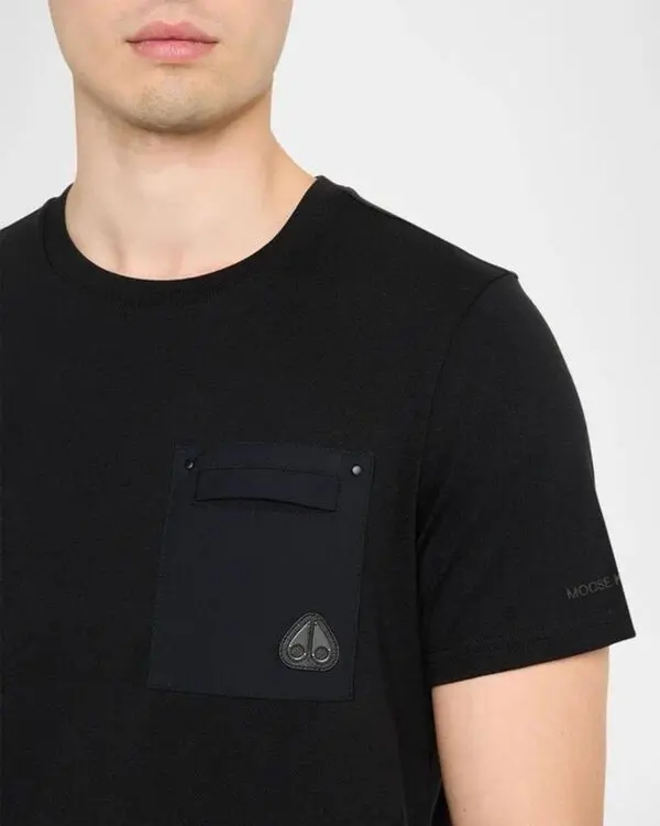 Moose Knuckles Apos;s Dalon T-shirt With Logo Pocket