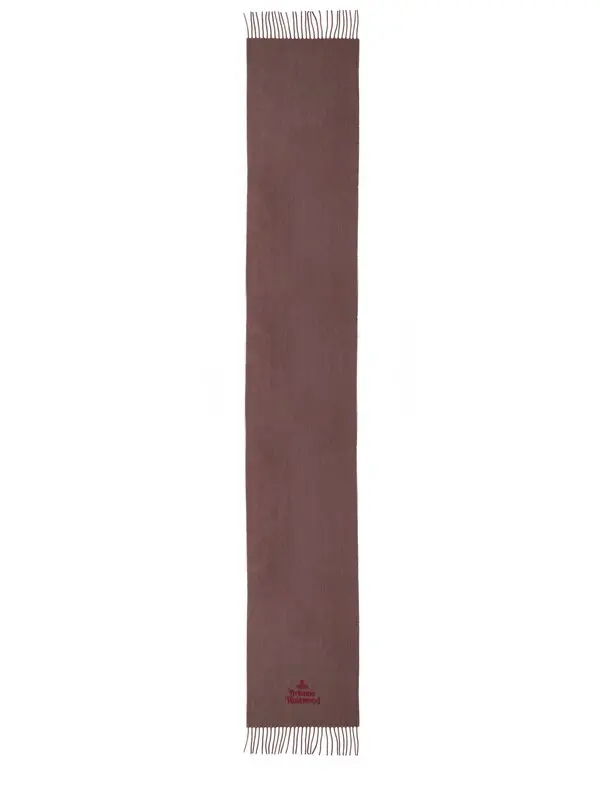 VIVIENNE WESTWOOD Wool Scarf - Brown