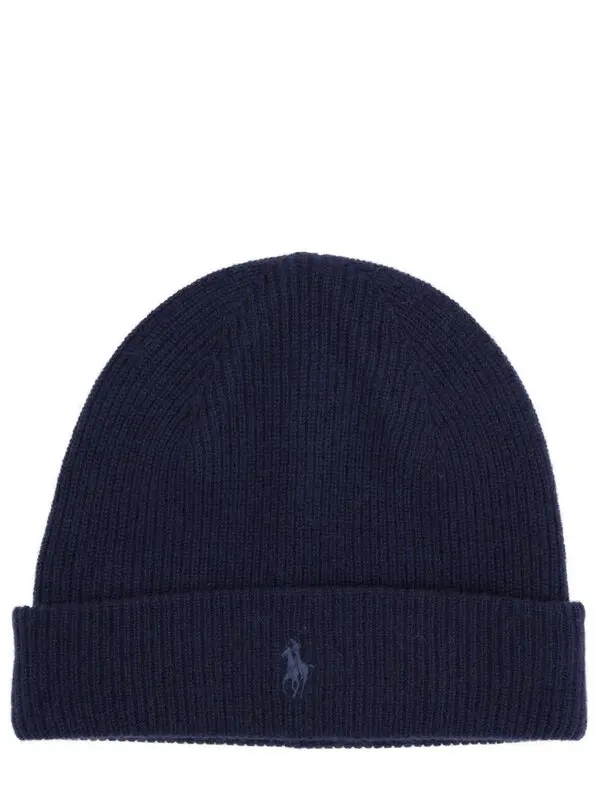 Ralph Lauren Cashmere Beanie - Blue