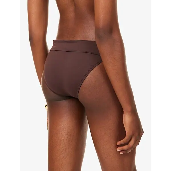 Melissa Odabash Overlay-waist Bikini Bottom - Brown