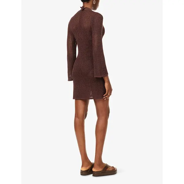 Melissa Odabash Ellis Crochet-knit Mini Dress