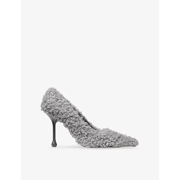 JIMMY CHOO Ixia 95 Shearling Pumps