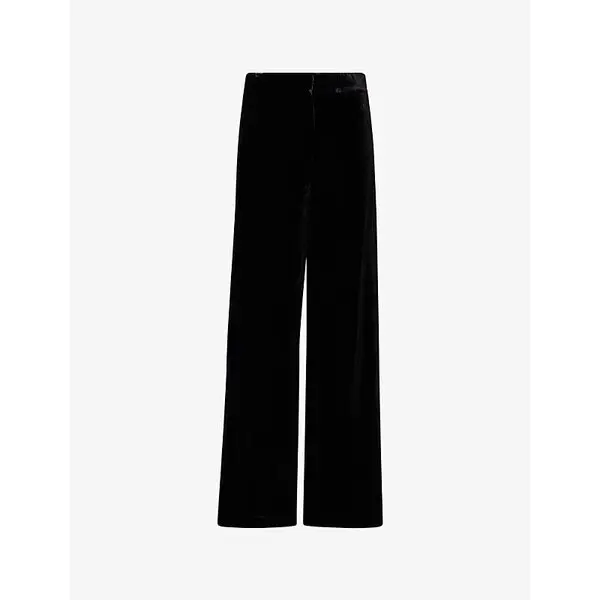 Veronica Beard Alex Wide-leg Woven Trousers - Black