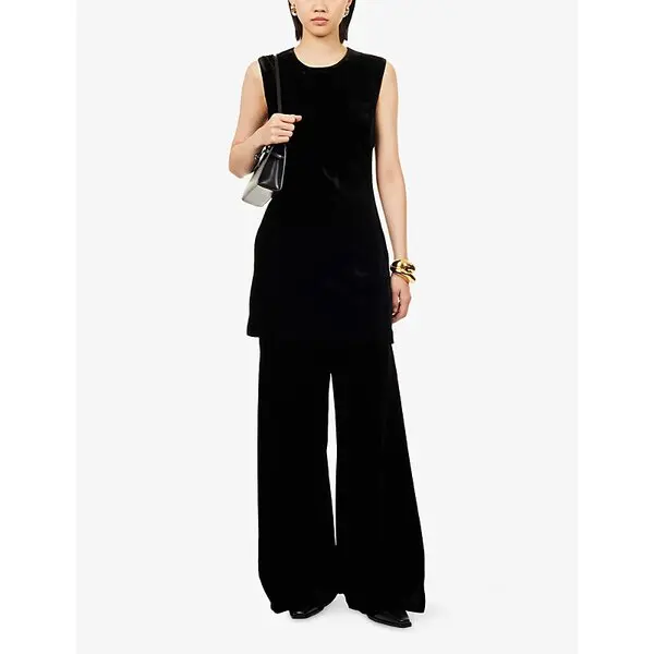 Veronica Beard Alex Wide-leg Woven Trousers