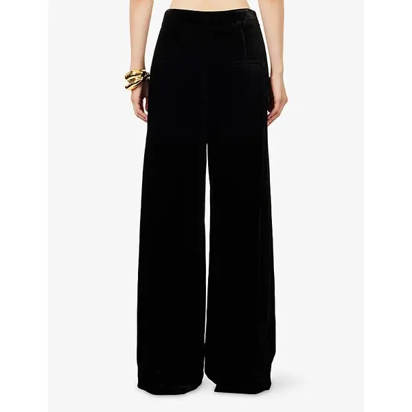 Veronica Beard Alex Wide-leg Woven Trousers