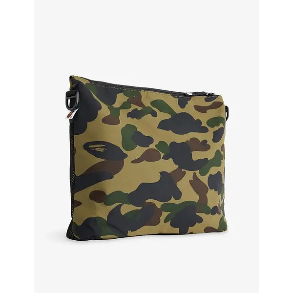 A BATHING APE 1st Camo Woven Sacoche Bag - Green