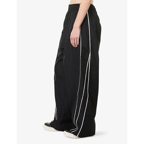 JADED LONDON Script Embroidered Shell Jogging Bottoms