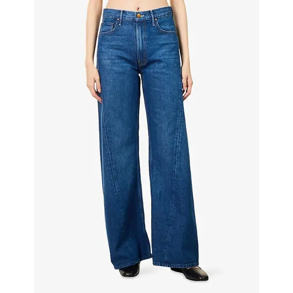 MOTHER The Lemon Twist Sneak Wide-leg Jeans - Yes Chef