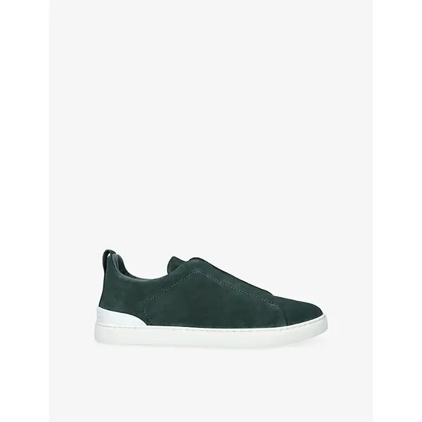 Zegna Triple Stitch™ Suede Trainers - Teal