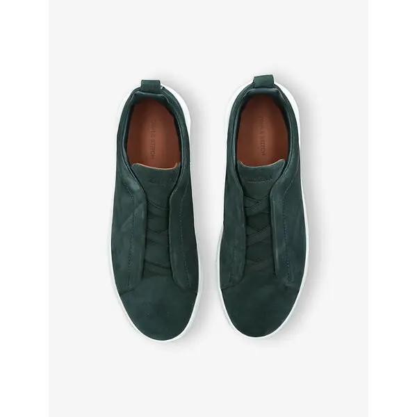Zegna Triple Stitch™ Suede Trainers - Teal