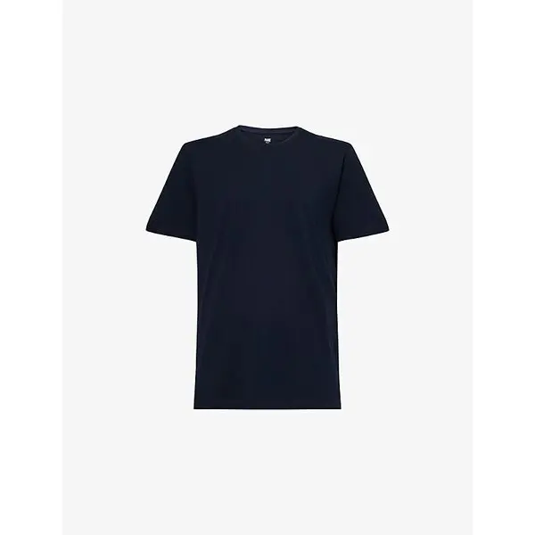 Paige Sorden Crew-neck Cotton T-shirt - Deep Anchor
