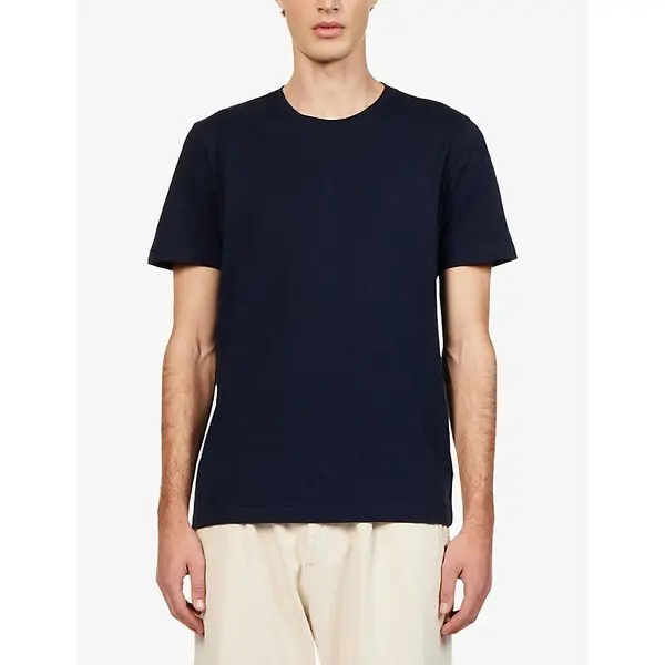 Paige Sorden Crew-neck Cotton T-shirt - Deep Anchor