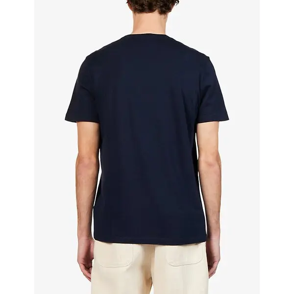 Paige Sorden Crew-neck Cotton T-shirt - Deep Anchor