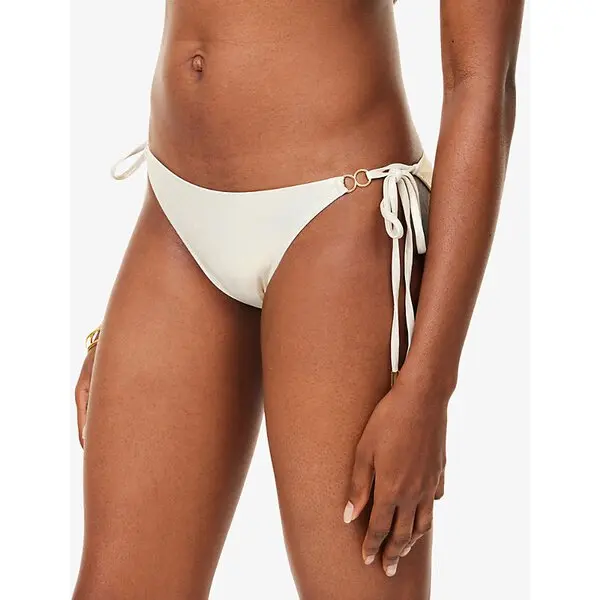 Melissa Odabash Costa Side-tie Bikini Bottoms - Gold