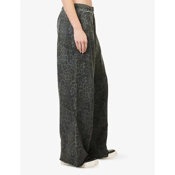 JADED LONDON Leopard-print Cotton Jogging Bottoms