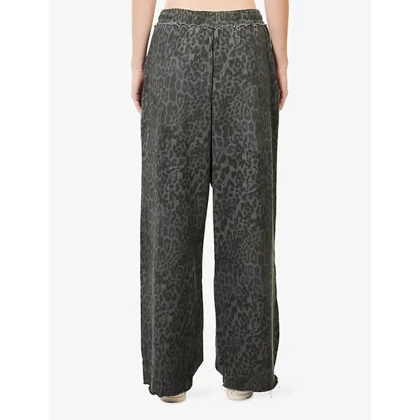 JADED LONDON Leopard-print Cotton Jogging Bottoms