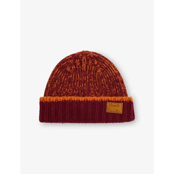 Paul Smith Knitted Wool Beanie - Red