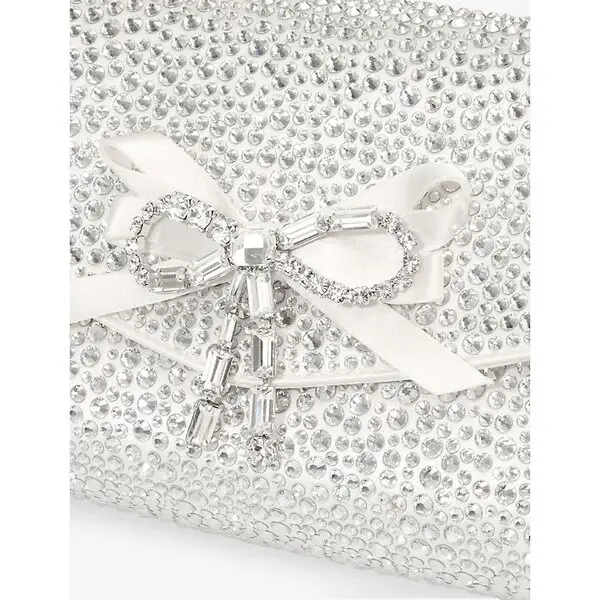 JIMMY CHOO Satin Clutch Bag With Bow