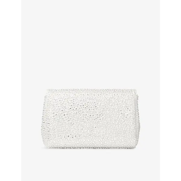 JIMMY CHOO Satin Clutch Bag With Bow