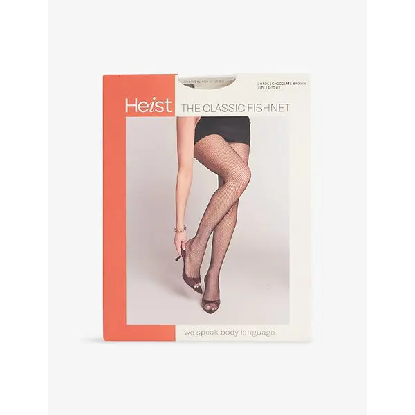 HEIST STUDIOS Classic Fishnet Tights - Chocolate Brown