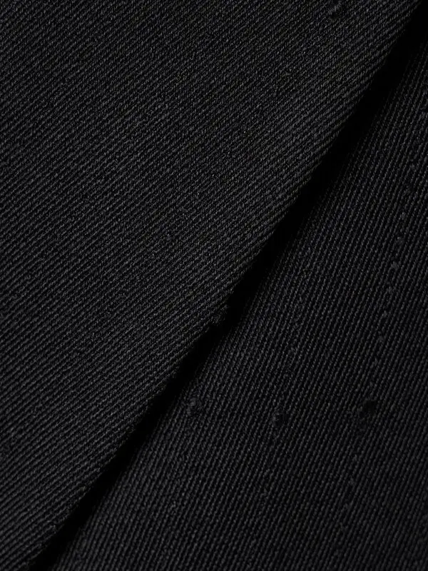 Tibi Double-breasted Wool-blend Twill And Silk-organza Blazer