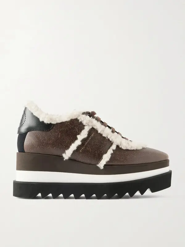 Stella McCartney Sneak-elyse Platform Sneakers - Brown