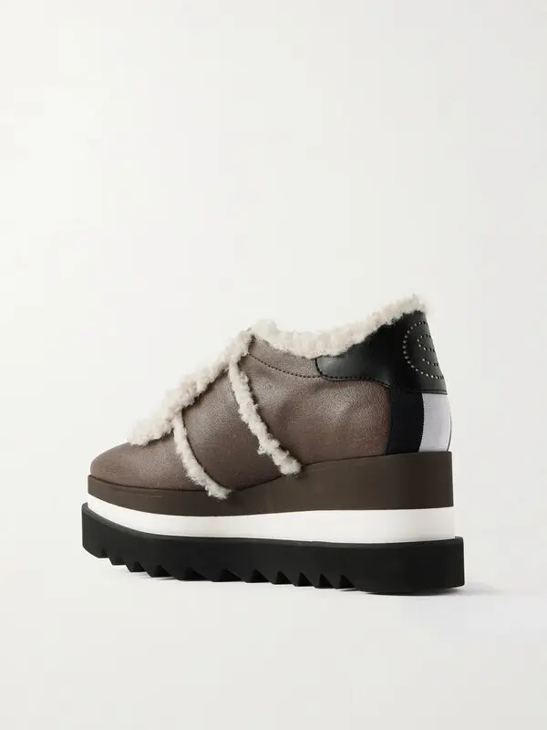 Stella McCartney Sneak-elyse Platform Sneakers - Brown
