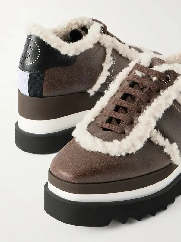 Stella McCartney Sneak-elyse Platform Sneakers - Brown