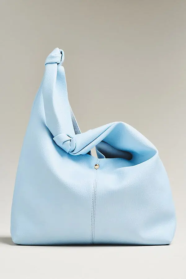 Anthropologie Love Knot Slouchy Bag - Sky