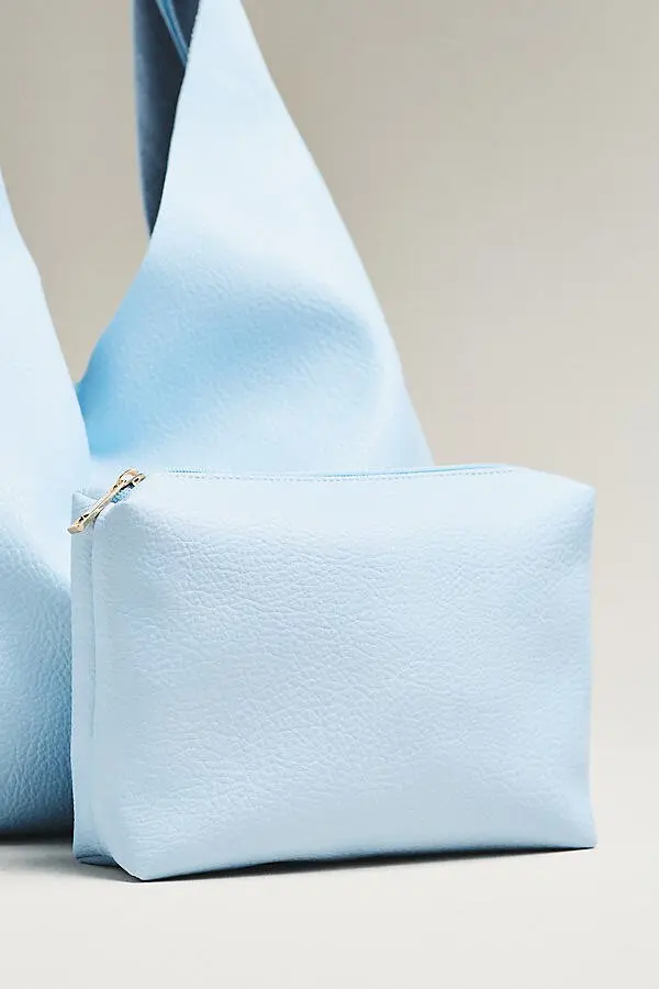 Anthropologie Love Knot Slouchy Bag - Sky