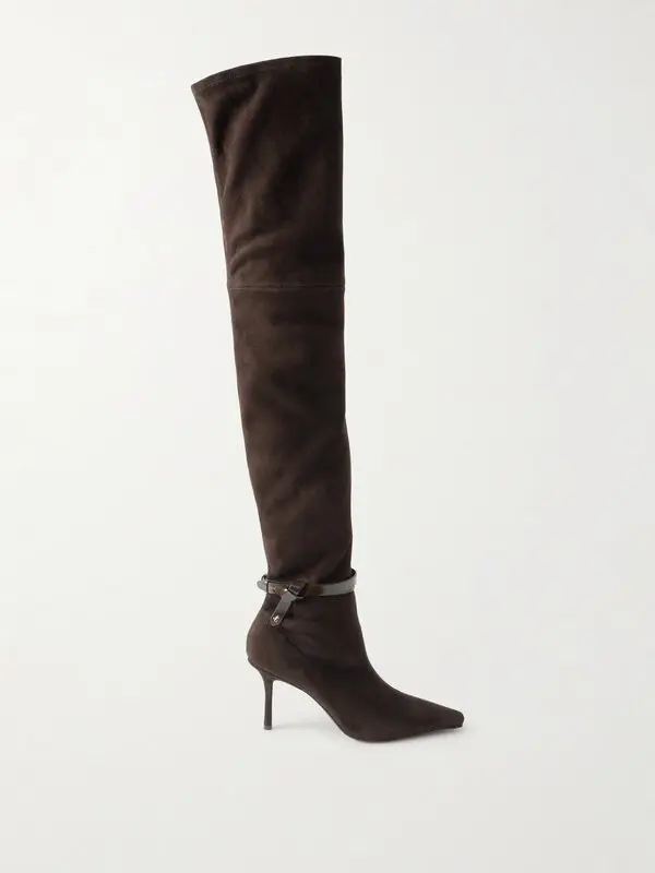 JIMMY CHOO Camie 85 Over-the-knee Boots - Brown