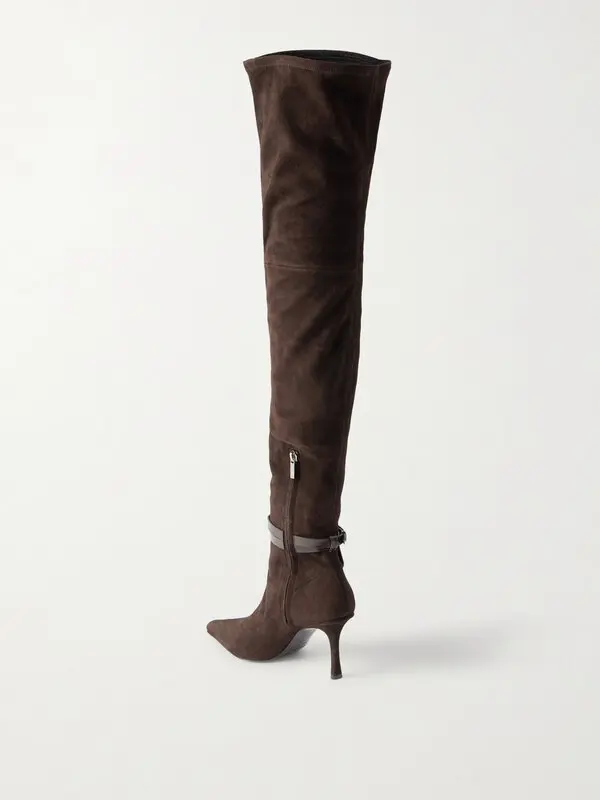 JIMMY CHOO Camie 85 Over-the-knee Boots - Brown