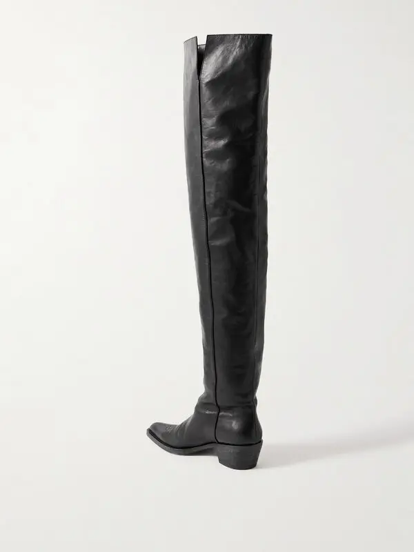 Khaite Clive Over-the-knee Boots - Black